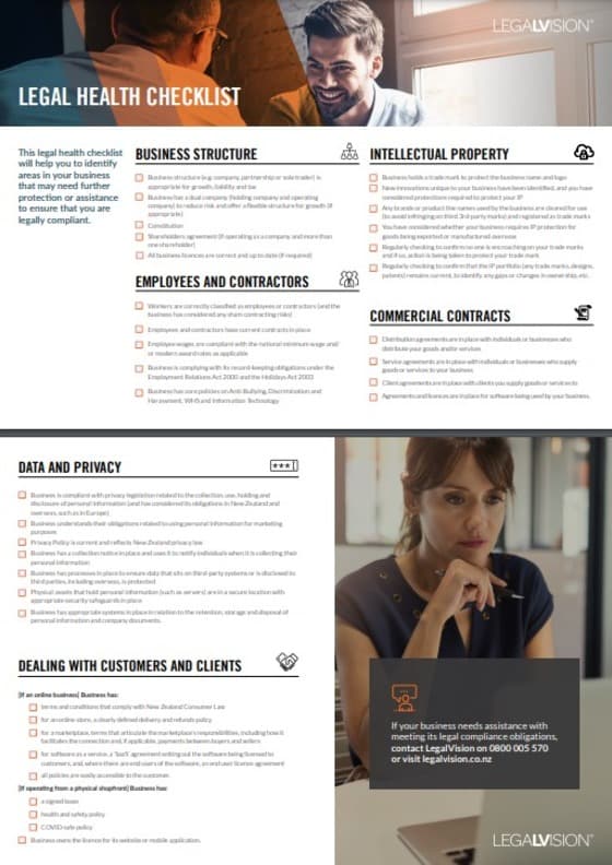 Legal Health Checklist | LegalVision NZ